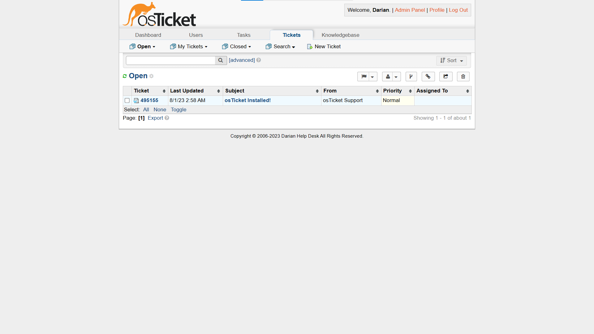 GitHub - DarianWells/osticket-post-install: Post installation configuration for osTicket