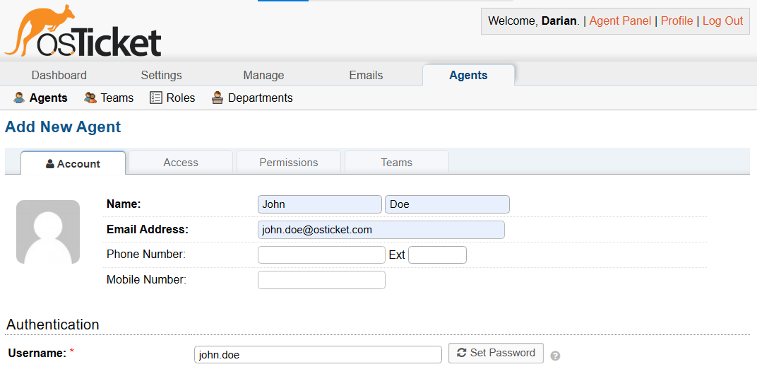 GitHub - DarianWells/osticket-post-install: Post installation configuration for osTicket