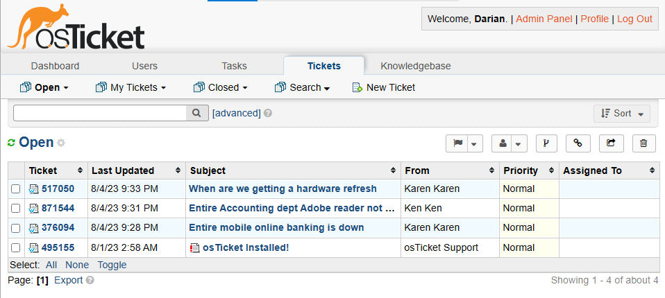 GitHub - DarianWells/osticket-ticket-lifecycle: Tutorial creating ticket lifecycle examples for ...