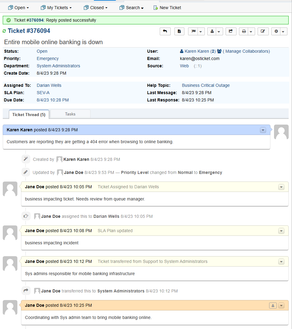 GitHub - DarianWells/osticket-ticket-lifecycle: Tutorial creating ticket lifecycle examples for ...