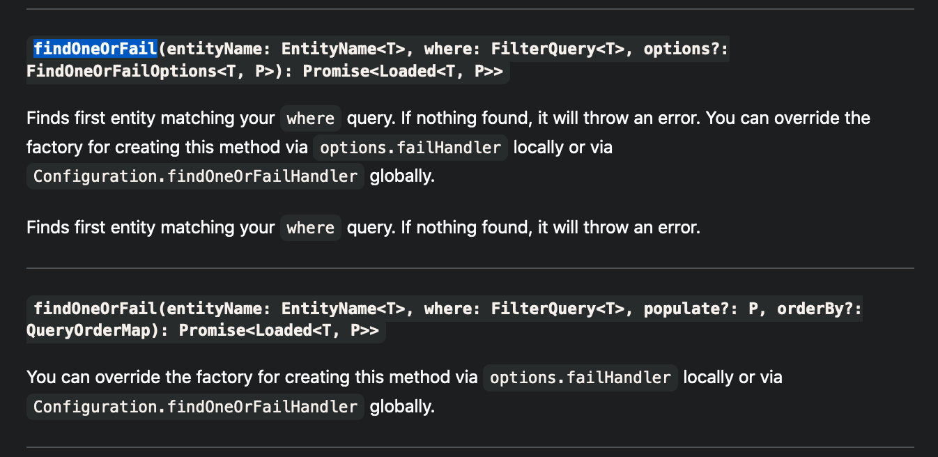 Add rejectOnNotFound to findOne/findFirst · Issue #5047 · prisma/prisma · GitHub