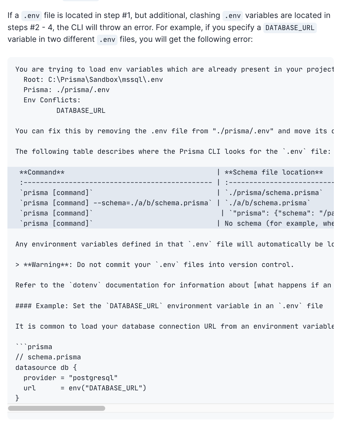 Broken block UI? in prisma-schema#using-env-files · Issue #1173 · prisma/docs · GitHub