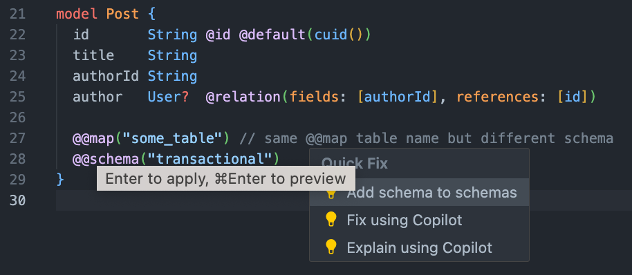 Missing `` Double Quote When Using The Missing Schema In `schemas ` Quick Fix · Issue 1551