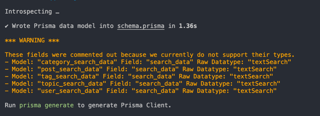 [Introspection] Better `introspect` success message · Issue #1554 · prisma/prisma · GitHub