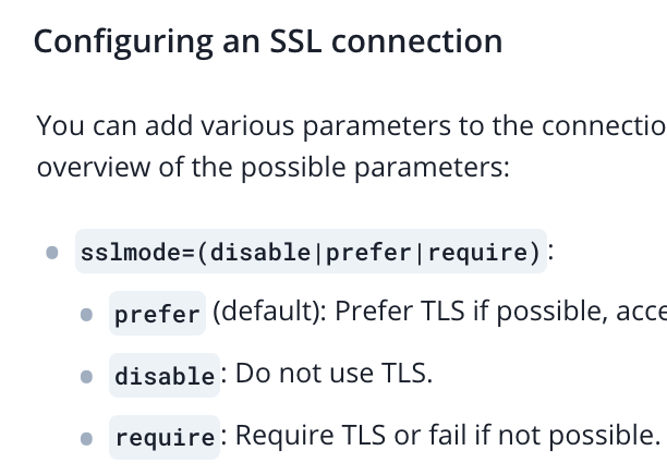`&sslcert=server-ca.pem` in PostgreSQL connection url throw `Error ...