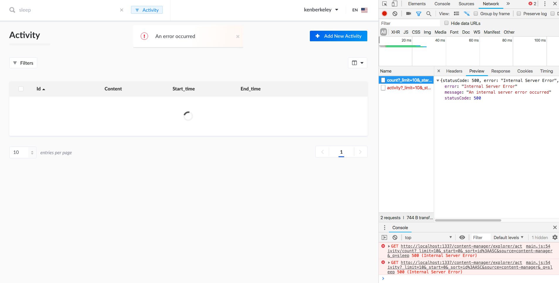 Search fails if the content manager when there is a Date type · Issue #2835 · strapi/strapi · GitHub