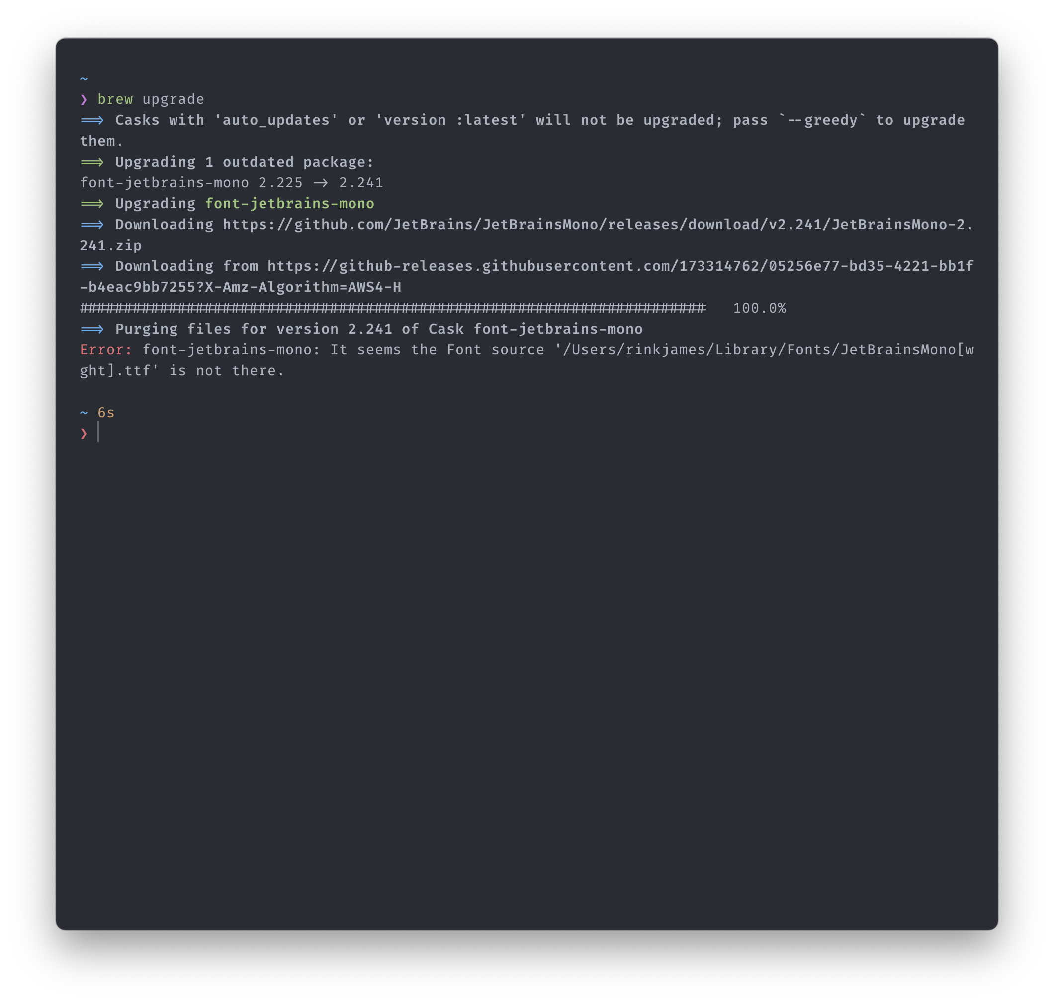 error when upgrading to latest version via homebrew · Issue #477 ...