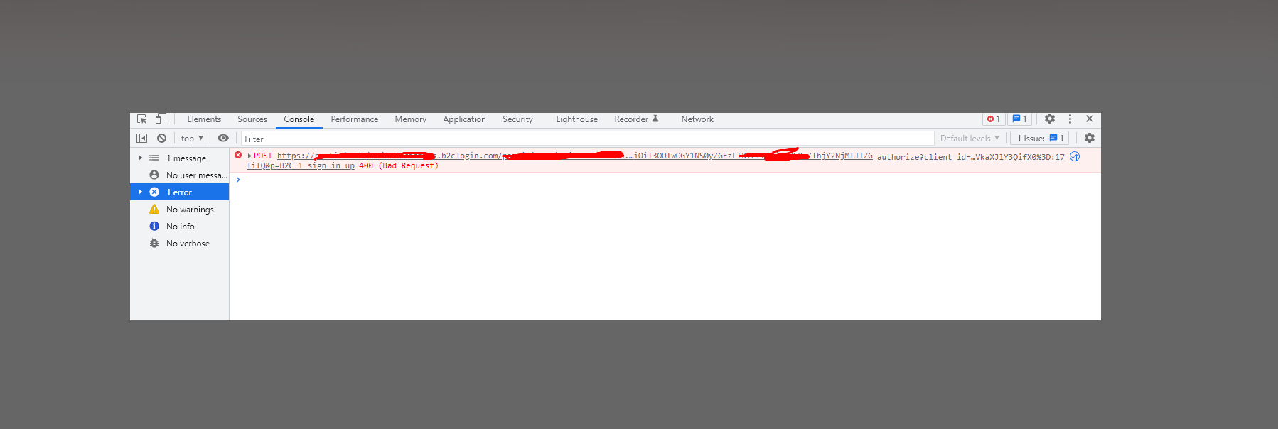 400 bad request error while Sign In · Issue #5311 · AzureAD/microsoft-authentication-library-for ...