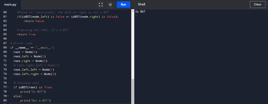 Validate Binary Search Tree In C C Java And Python By 8497