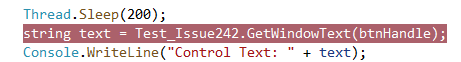 Issues in User32.GetWindowText() (out-of-bounds write; text length change detection not working ...