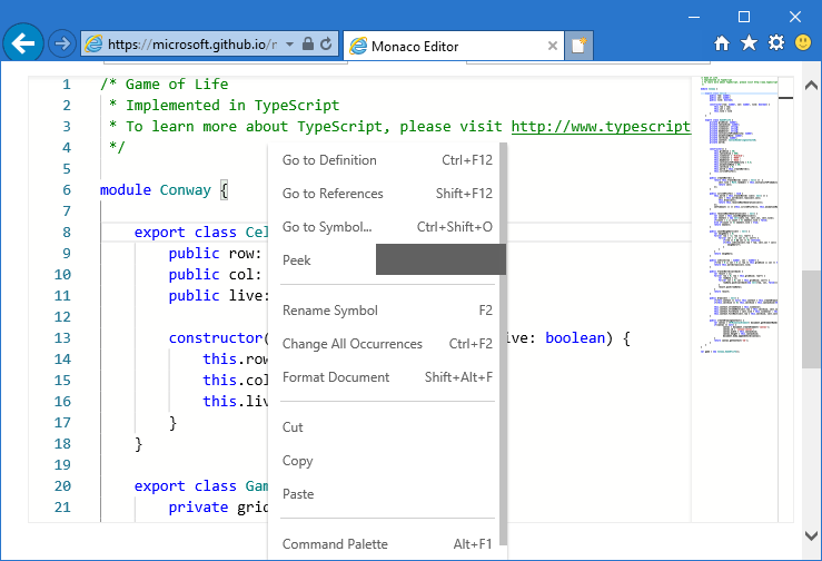 Clarify status of IE 11 support · Issue #1790 · microsoft/monaco-editor · GitHub
