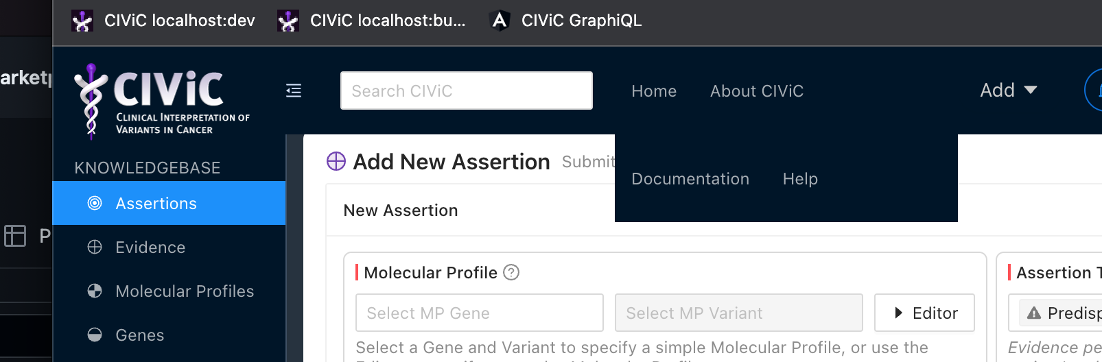 fix header menu wrapping at narrower window widths · Issue #799 · griffithlab/civic-v2 · GitHub