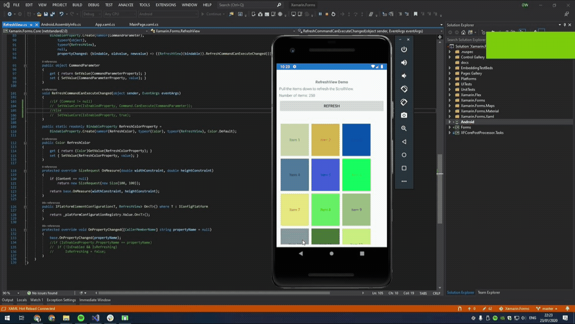 [BUG] XF RefreshView and ReactiveCommand does not get along on iOS · Issue #2299 · reactiveui ...