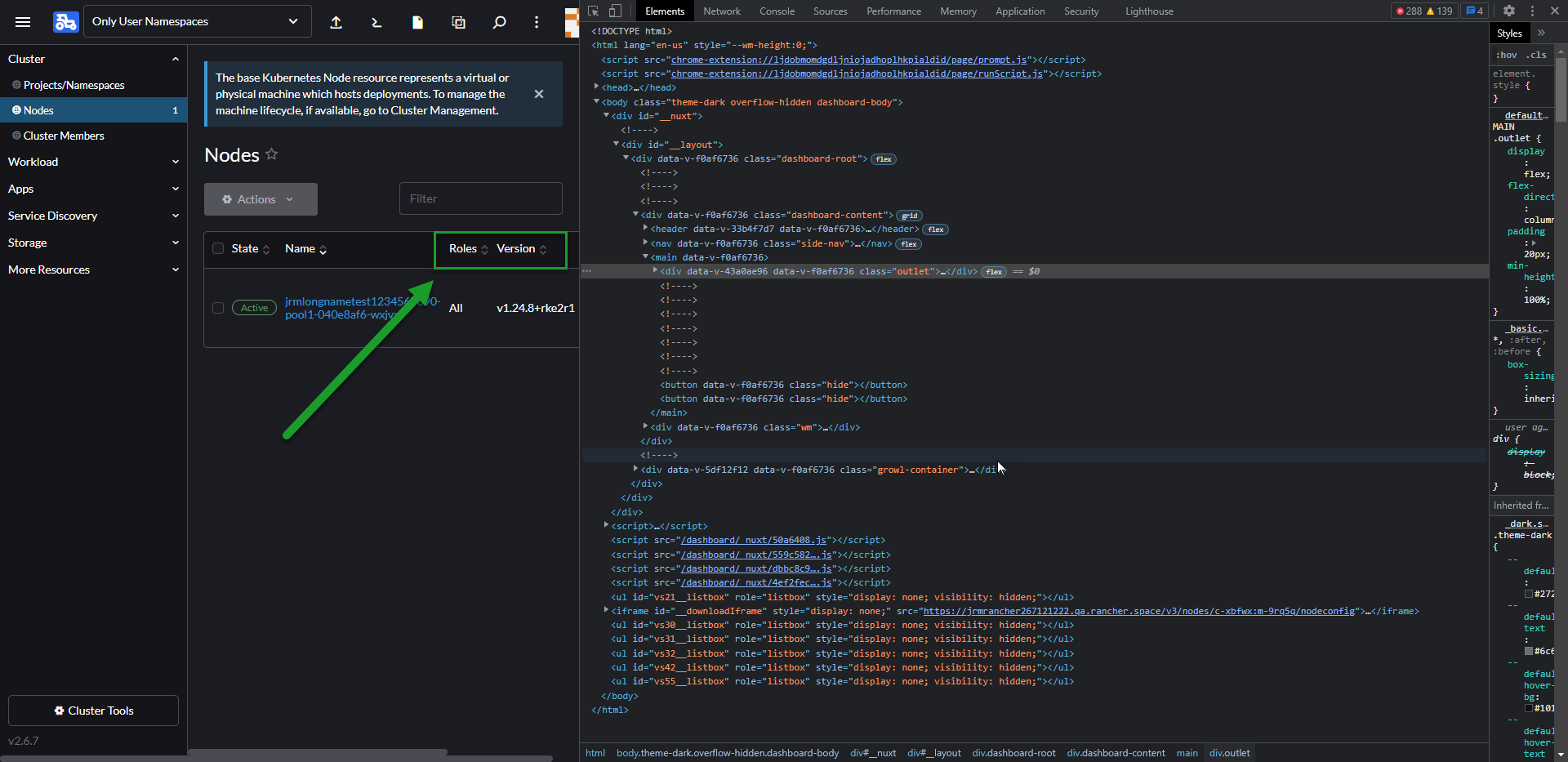 Sortable Table sort icons wrap from the column name · Issue #7264 · rancher/dashboard · GitHub