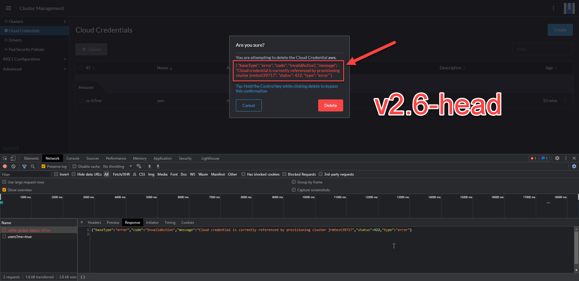 [Backport] Fix error response to return message string #7157 · Issue #7630 · rancher/dashboard ...