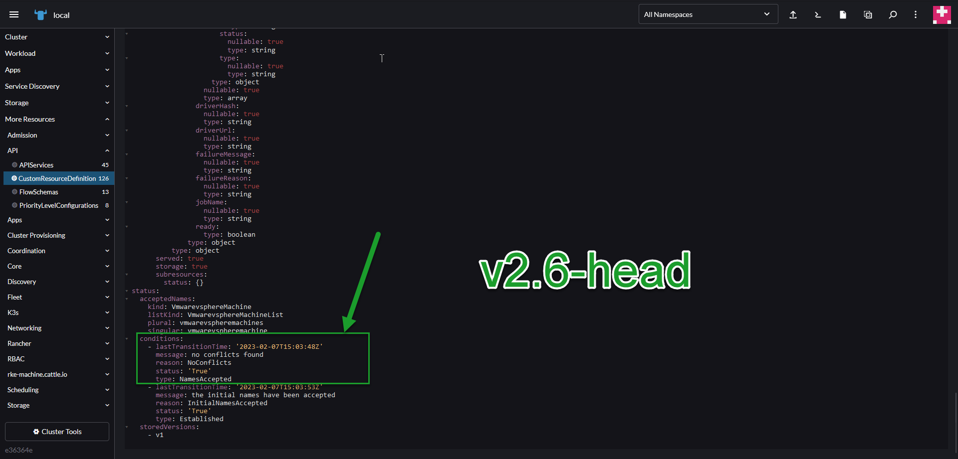 [Backport v2.6] [BUG] VmwarevsphereMachine showing error state in ...