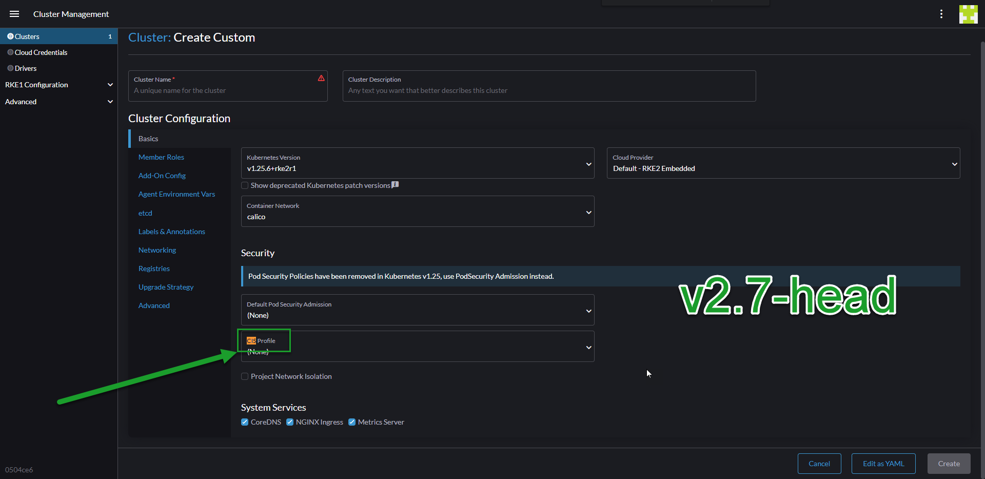 'Worker CIS Profile' in RKE2 Custom Cluster Provisioning form should be 'CIS Profile' · Issue ...