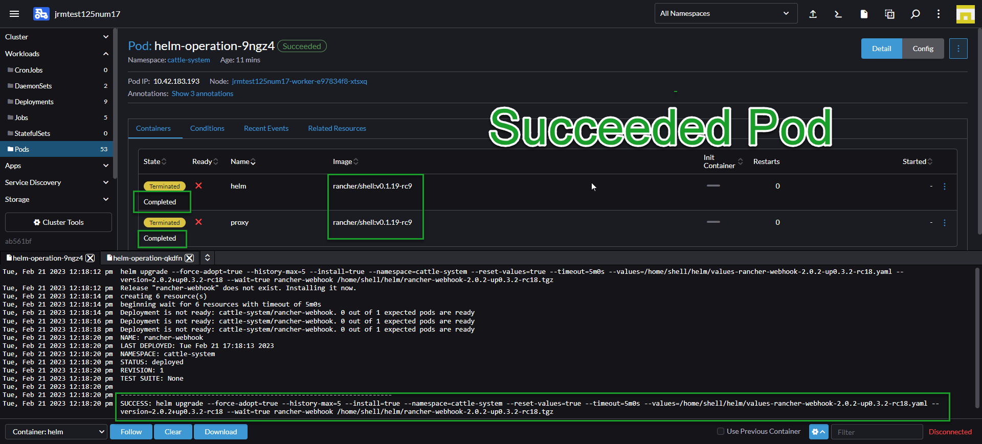 helm-operation-xxxxx pods are attempting to install rancher-webhook multiple times on RKE2/K3s ...