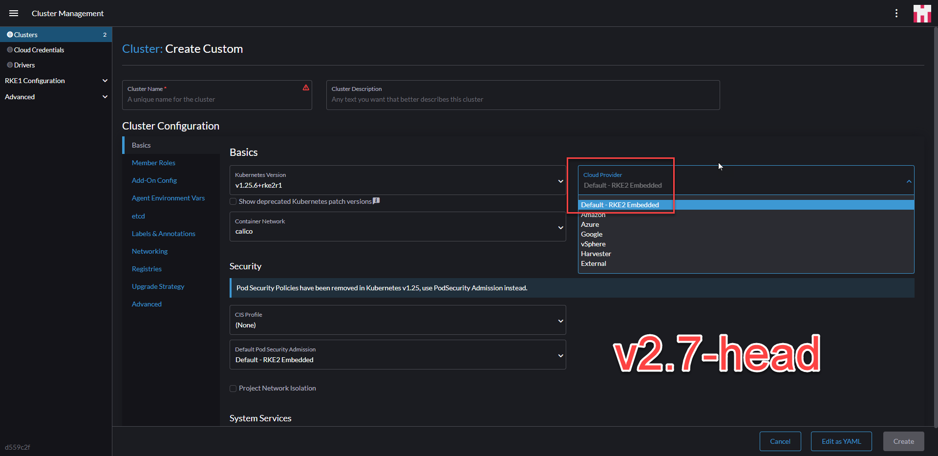 The Default Value For The Default Pod Security Admission Field Changes the-default-value-for-the-default-pod-security-admission-field-changes