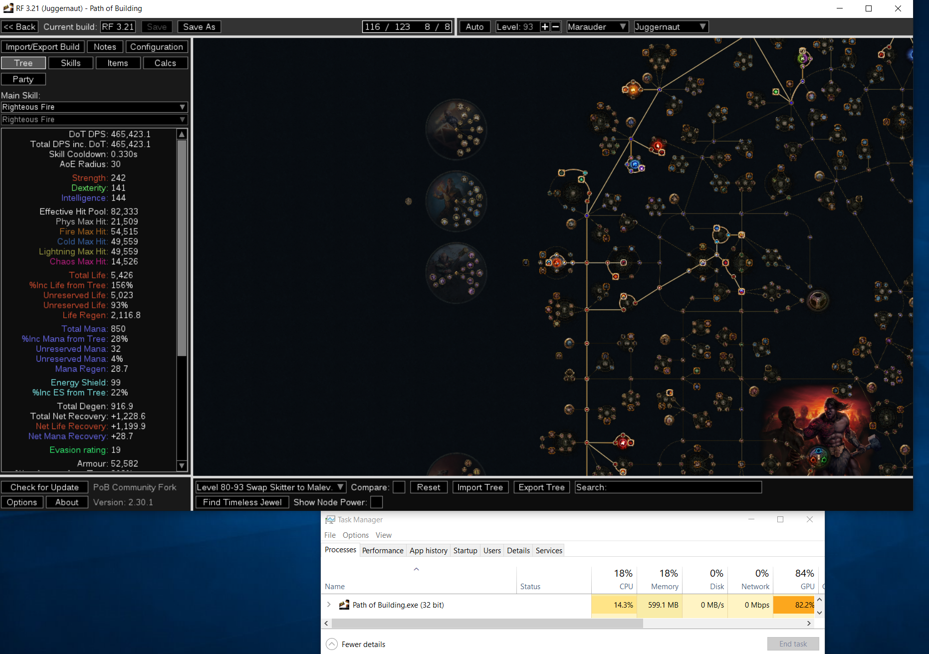 PoB GPU utilization · Issue #6215 · PathOfBuildingCommunity/PathOfBuilding · GitHub
