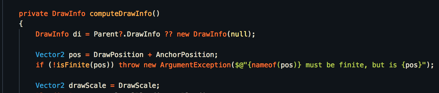 Move isFinite check out of computeDrawInfo · Issue #1211 · ppy/osu ...