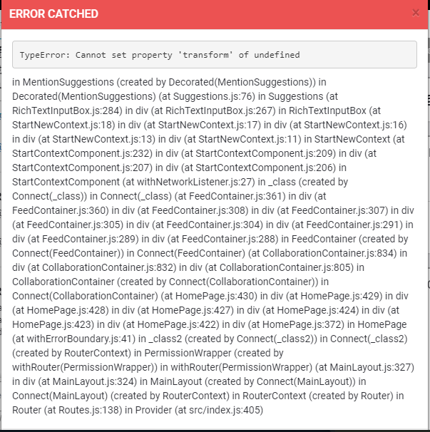 Draftjs Mention Plugin Popovercomponent Throwing Typeerror Cannot Set Property Transform Of 