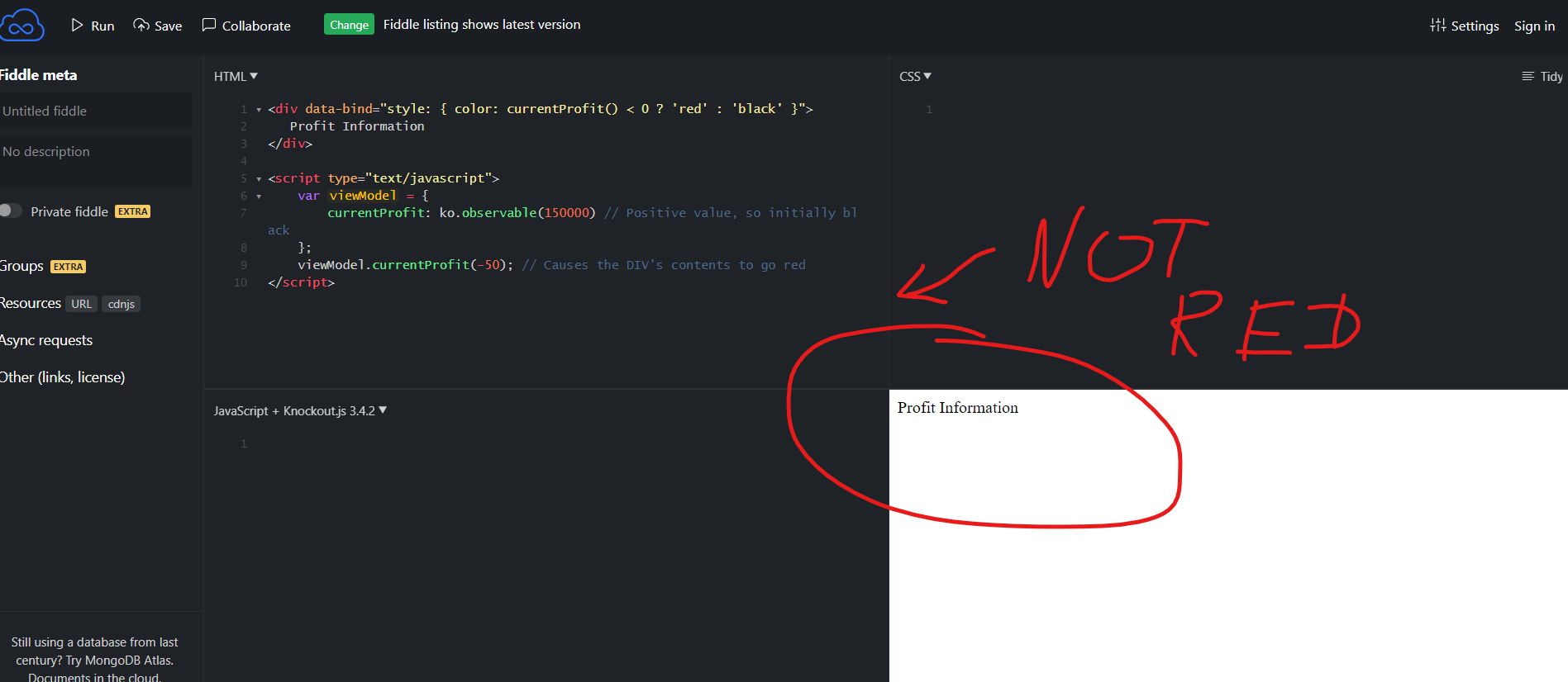 Style binding is not working · Issue #2554 · knockout/knockout · GitHub