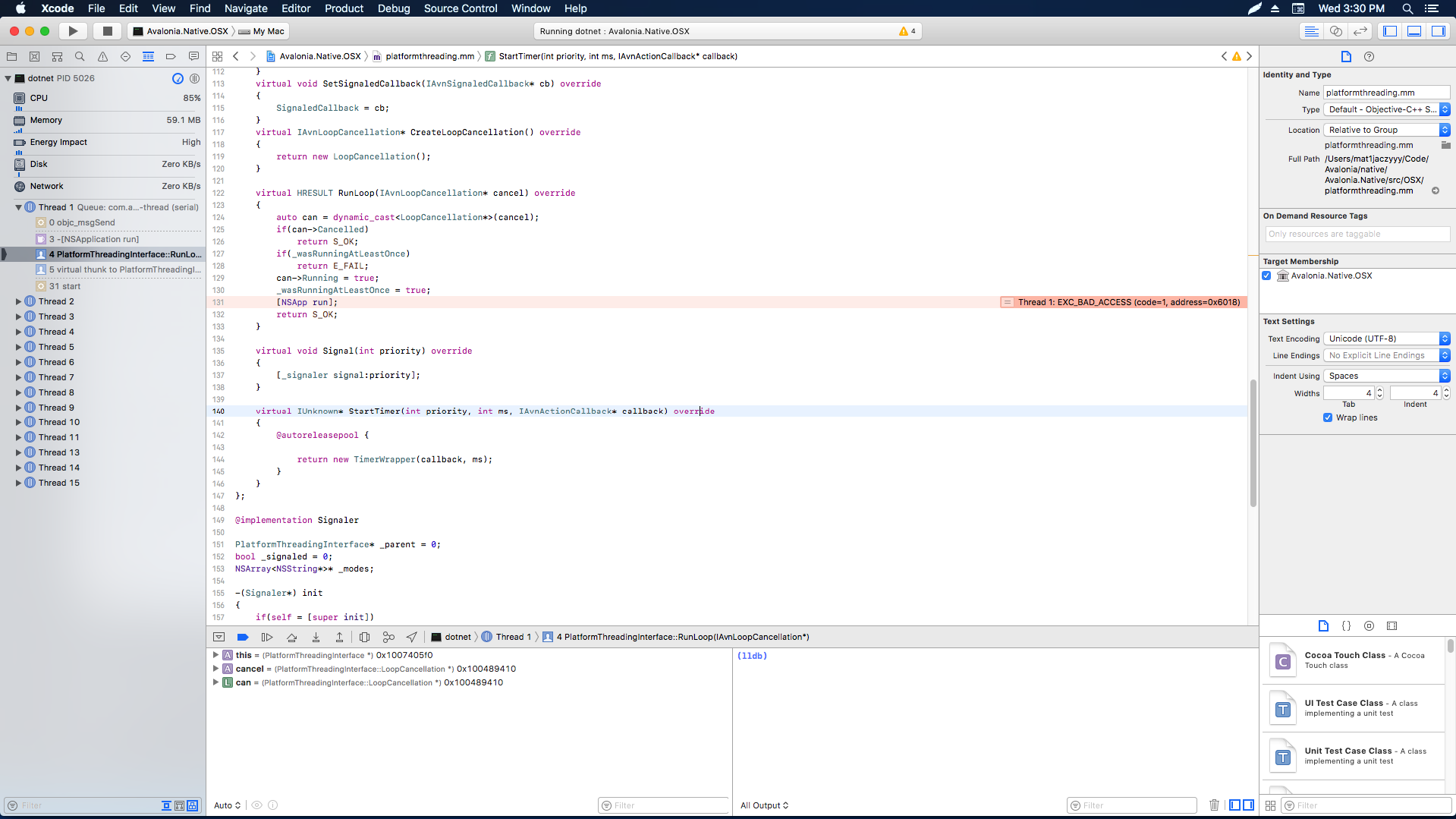[macOS] Main Thread segfaults before MainWindow is rendered · Issue ...