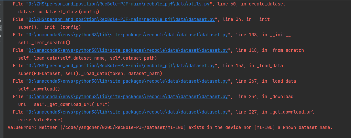 在哪里配置数据集的路径 · Issue #11 · RUCAIBox/RecBole-PJF · GitHub