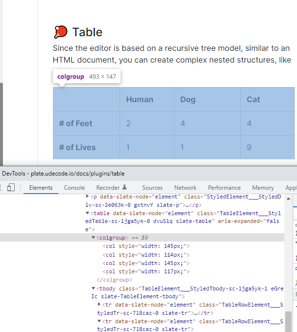 Deleting columns from tables doesn't change the number of cols inside ...