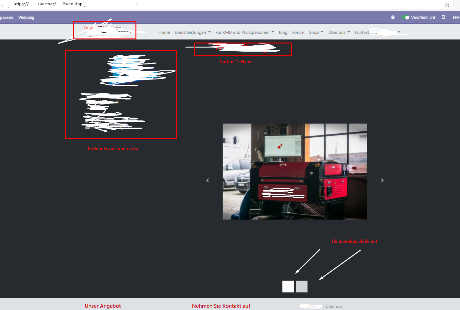 Image-Gallery and Carousel don't work on a partner's webpage · Issue #61562 · odoo/odoo · GitHub