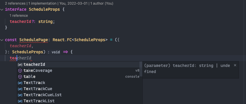 TSDoc in optional parameter · Issue #144158 · microsoft/vscode · GitHub
