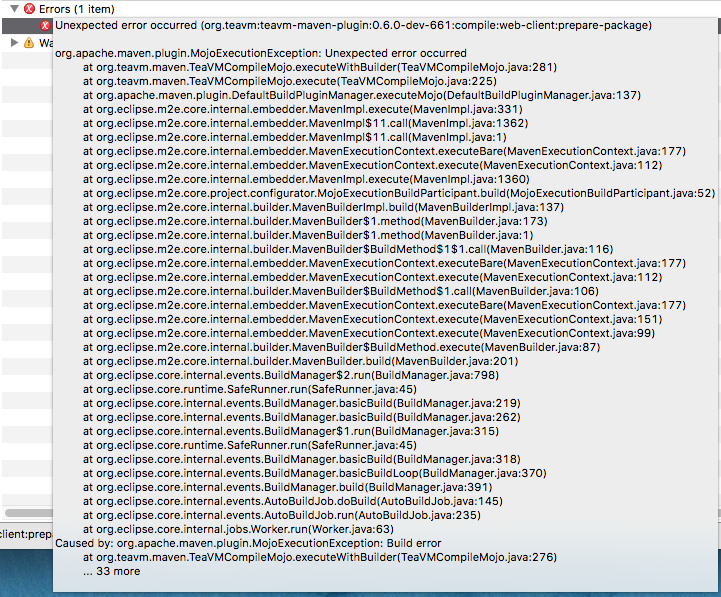 Extend Maven mojo to emit messages that Eclipse/m2e can interpret · Issue #377 · konsoletyper ...
