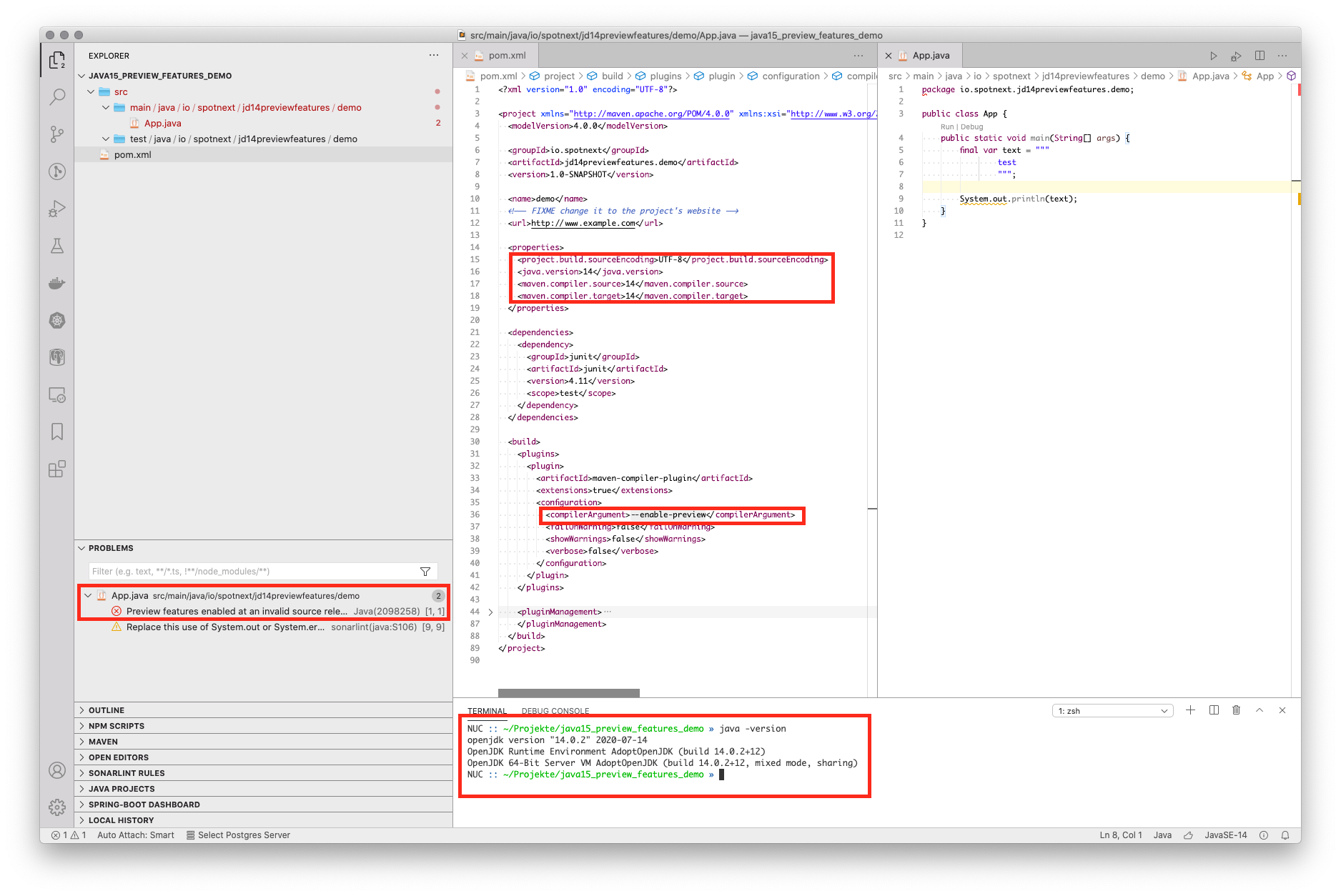 Preview Features Enabled At An Invalid Source Release Level 14 Preview Can Be Enabled Only At