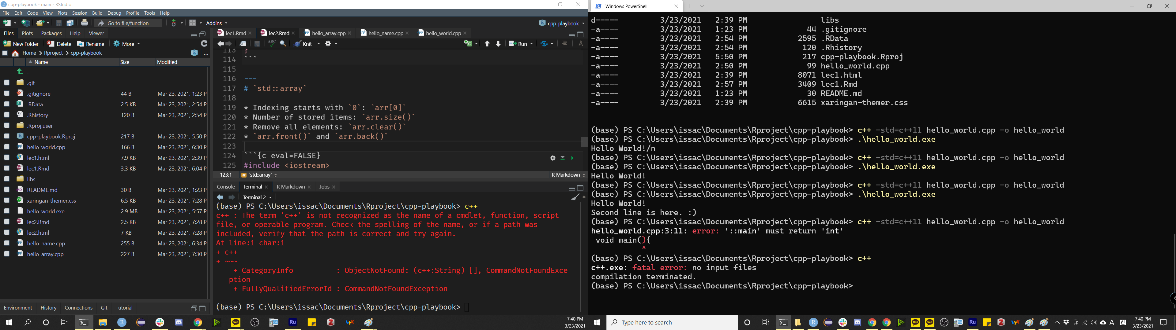 Terminal in Rstudio doesn't share the PATH variable in windows10 ...
