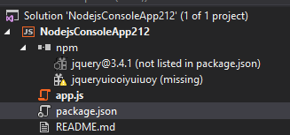 Visual Studio 2017 Crashes once typing wrong package name in package.json · Issue #2110 ...