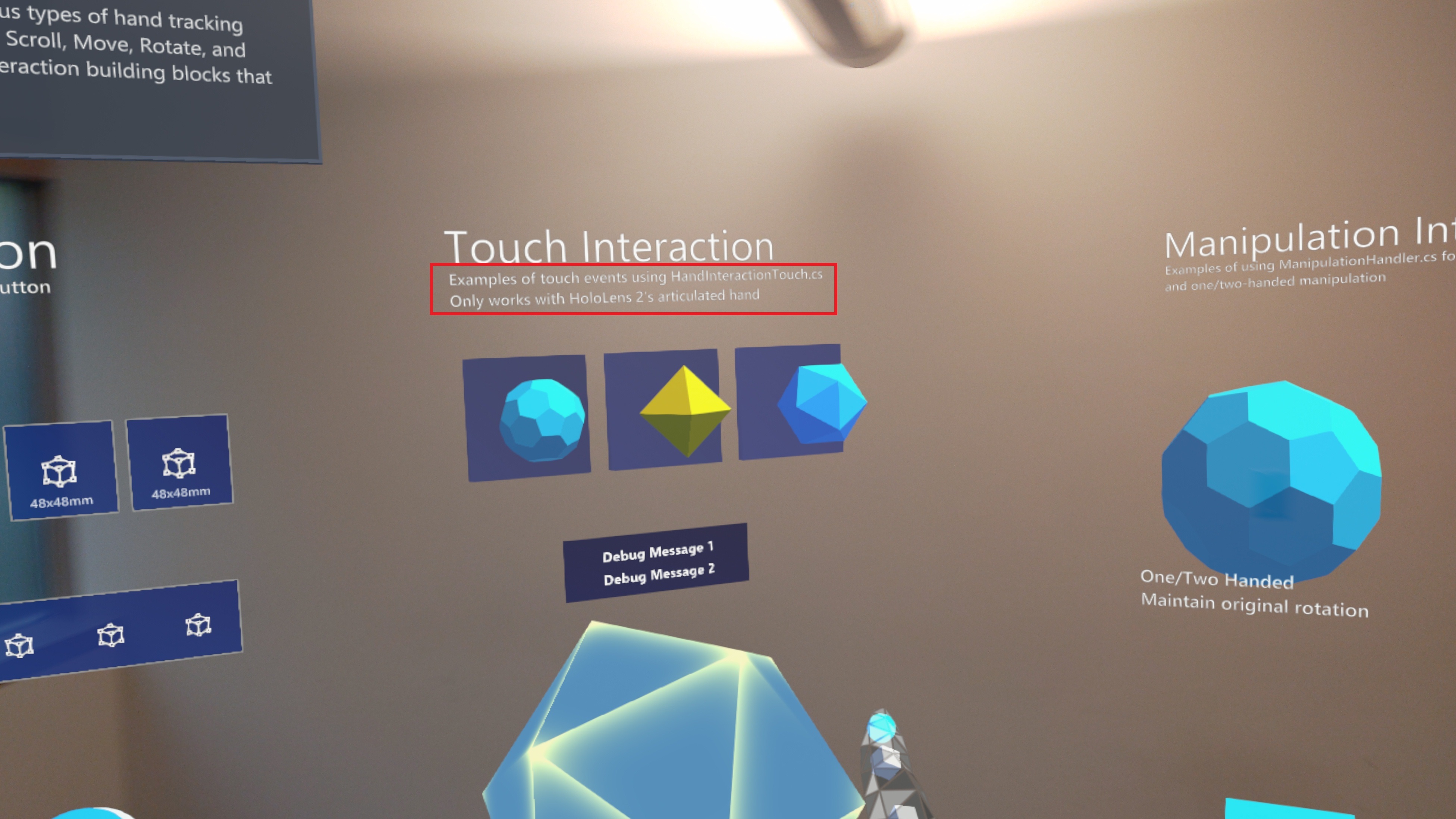Example Hub 2.1.0.0 Has dLSR Issues on Text · Issue #6335 · microsoft/MixedRealityToolkit-Unity ...
