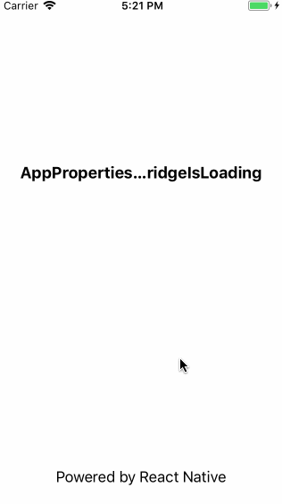 Rctrootview Updating Appproperties Does Not Work On Ios If Bridge Is
