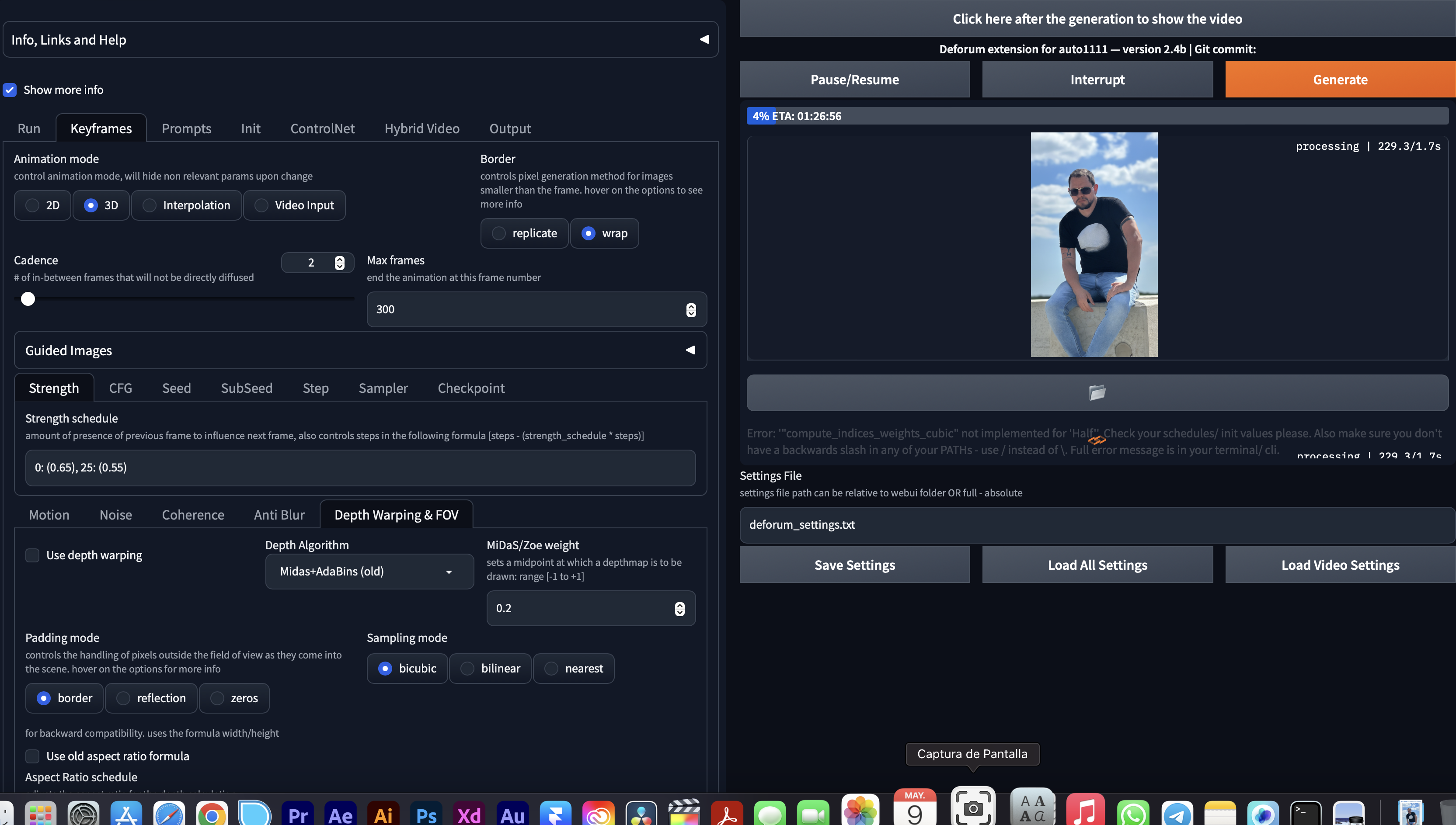 Error: '"compute_indices_weights_cubic" not implemented for 'Half'' · AUTOMATIC1111 stable ...