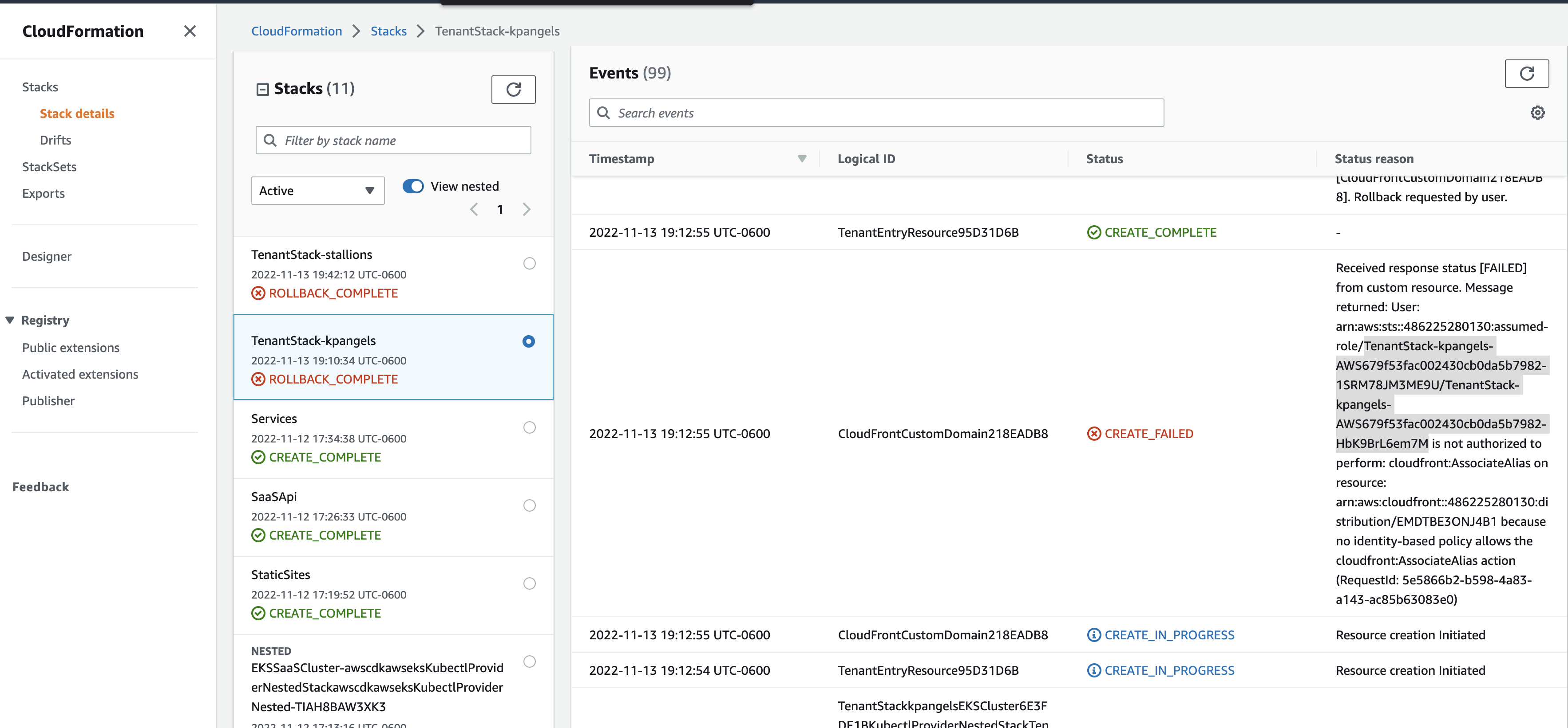 Error while provisioning new tenant(vnext) - From Landing Static site · Issue #68 · aws-samples ...