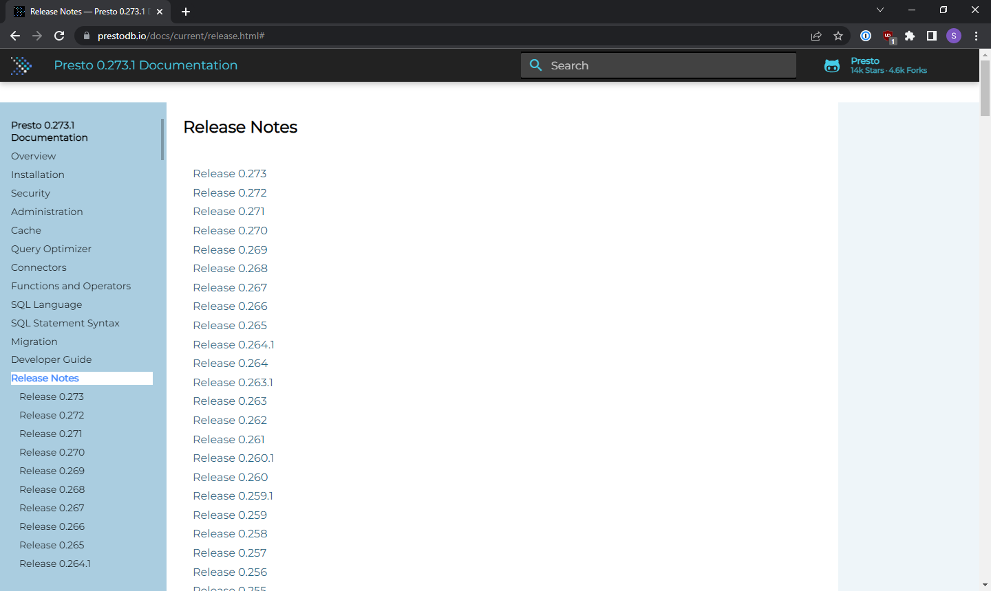 Download page links to non-existent 0.273.1 release notes · Issue ...