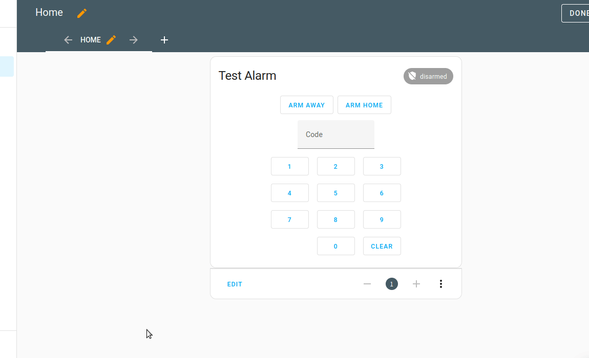 Inconsistent behavior with regards to the alarm panel "Arm home"/"Arm away" buttons · Issue ...
