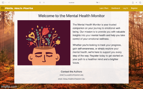 GitHub - yuqihu1103/MentalHealthMonitor