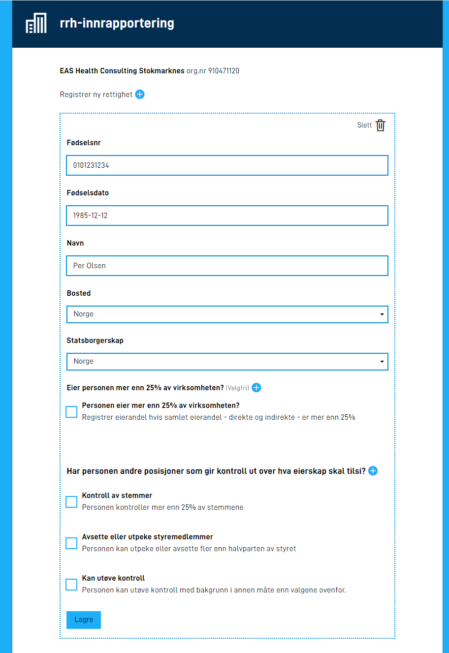 Reelle rettighetshavere · Issue #1 · Altinn/app-migration · GitHub