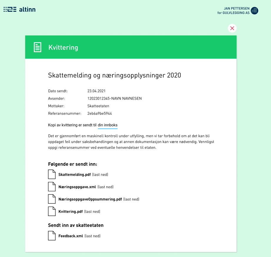 Skattemelding for næringsdrivende (Sirius) · Issue #7 · Altinn/app-migration · GitHub