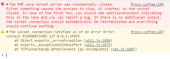 Socket connection with the PHP server could not be established · Issue #259 · Gert-dev/php-ide ...