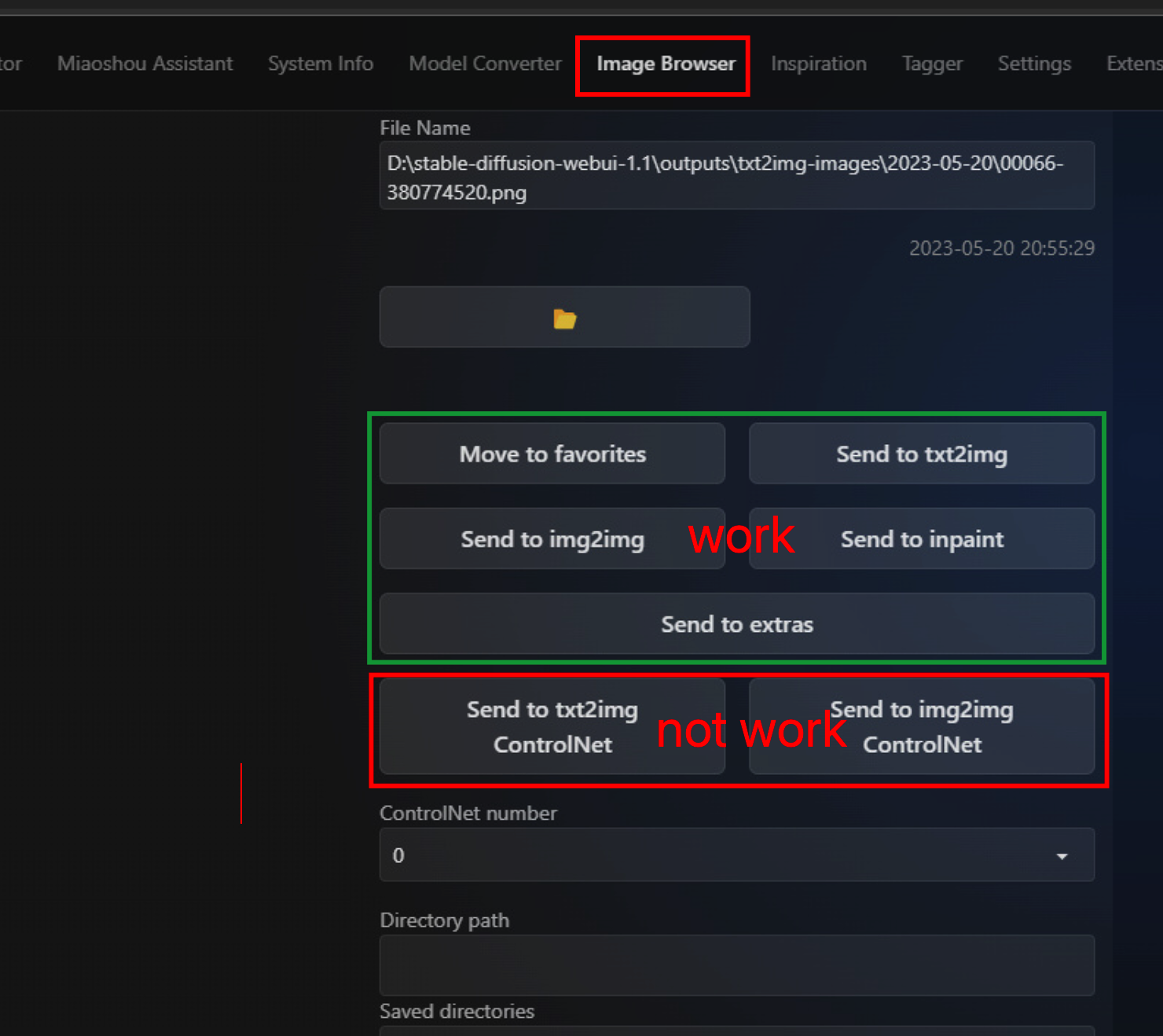 [Bug] 【图库浏览器】扩展下的”发送到ControlNet“失效 · Issue #90 · lobehub/sd-webui-lobe-theme · GitHub