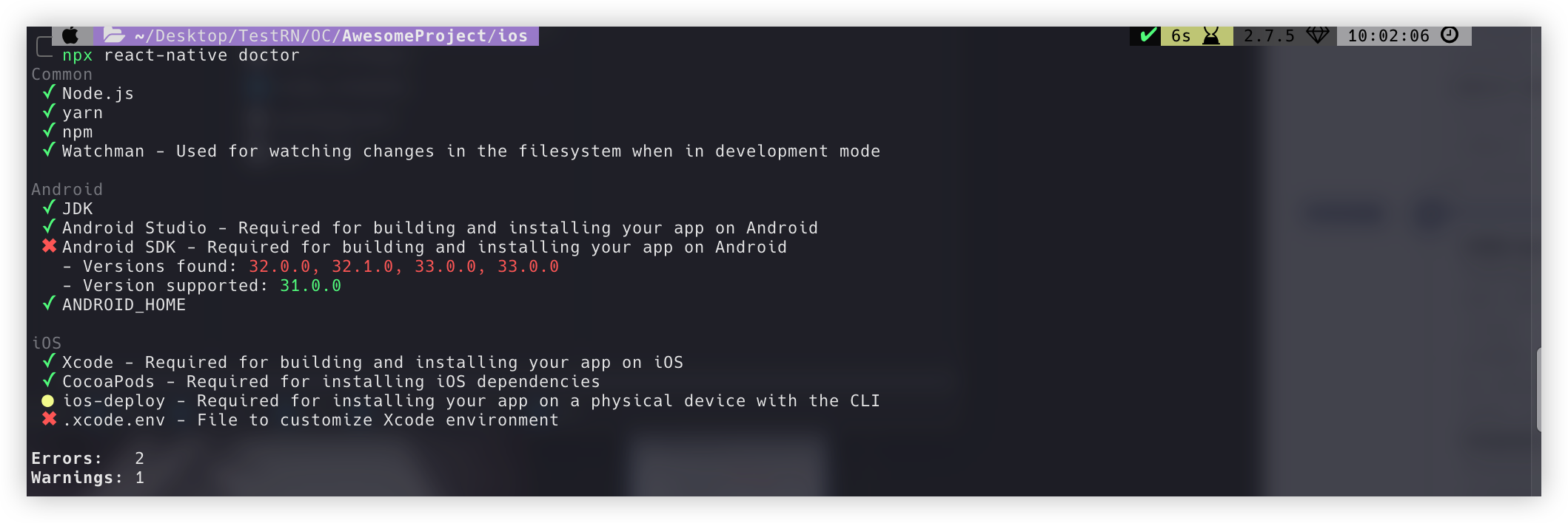When creating a new RN new project, no pod file is generated · Issue #35018 · facebook/react ...