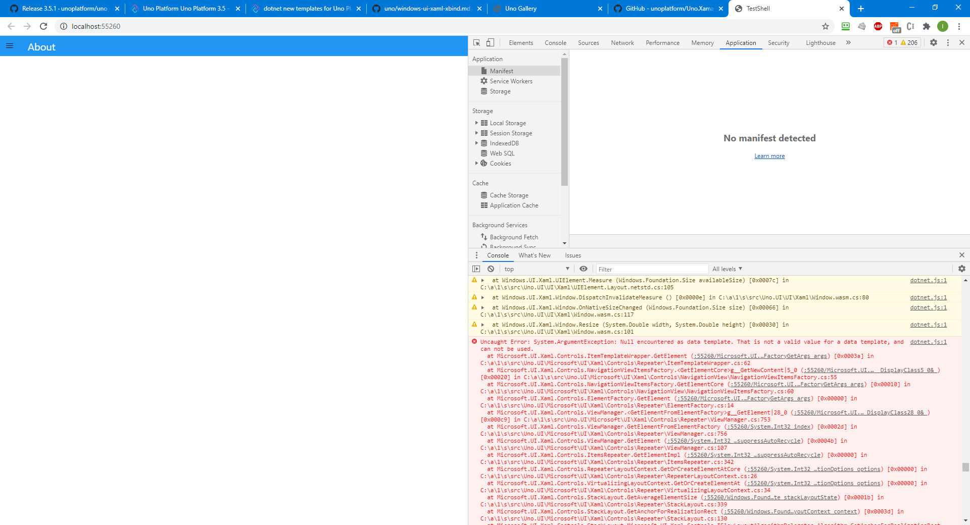 Uno.Xamarin.Forms.Platform (5.0.0-Uno.1796) Shell does not work with Xamarin 5.0.0.1931 · Issue ...
