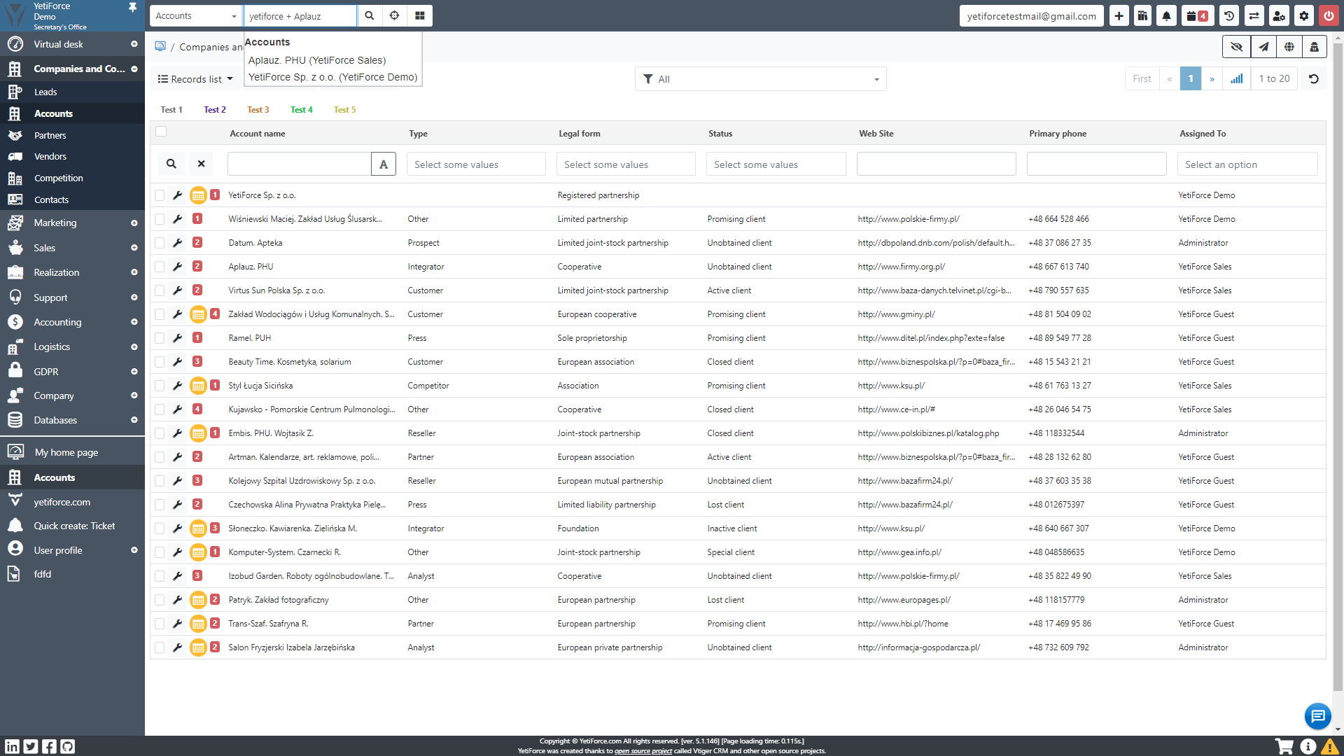 Search Multiple Values In Text Column Issue 8854 YetiForceCompany